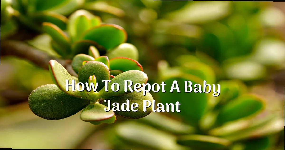 How to Repot a Baby Jade Plant (Step-by-Step)